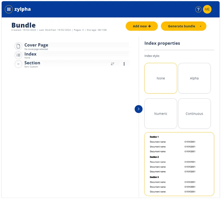 How to Create a Court Bundle - Free Online Software - Zylpha
